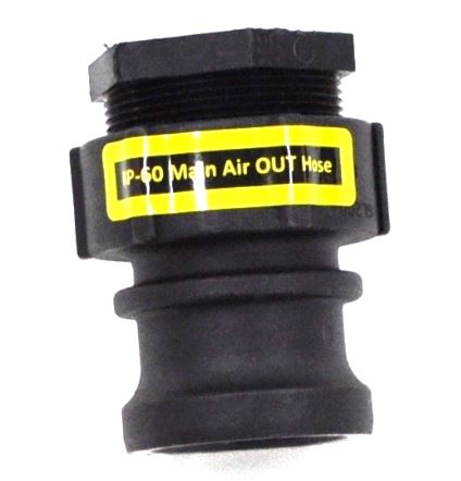 HP 60 Main Quick Connect fitting installed on the Air OUT side of unit ...